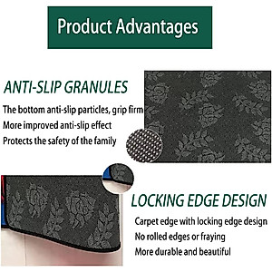 Anime Rugs Thickened Locking Edge Large Size Rug Bedroom Non-Slip Carpet Living Room Rugs Living Room Kitchen Hallway Bedroom Soft Machine Washable Floor Carpet 48x72 inch 22