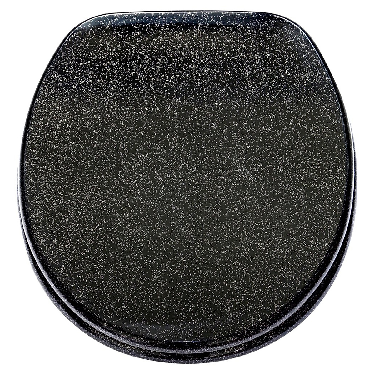 Sanilo ROUND, Silent Slow Close, Molded Wood, Adjustable Toilet Seat, Shower Cat