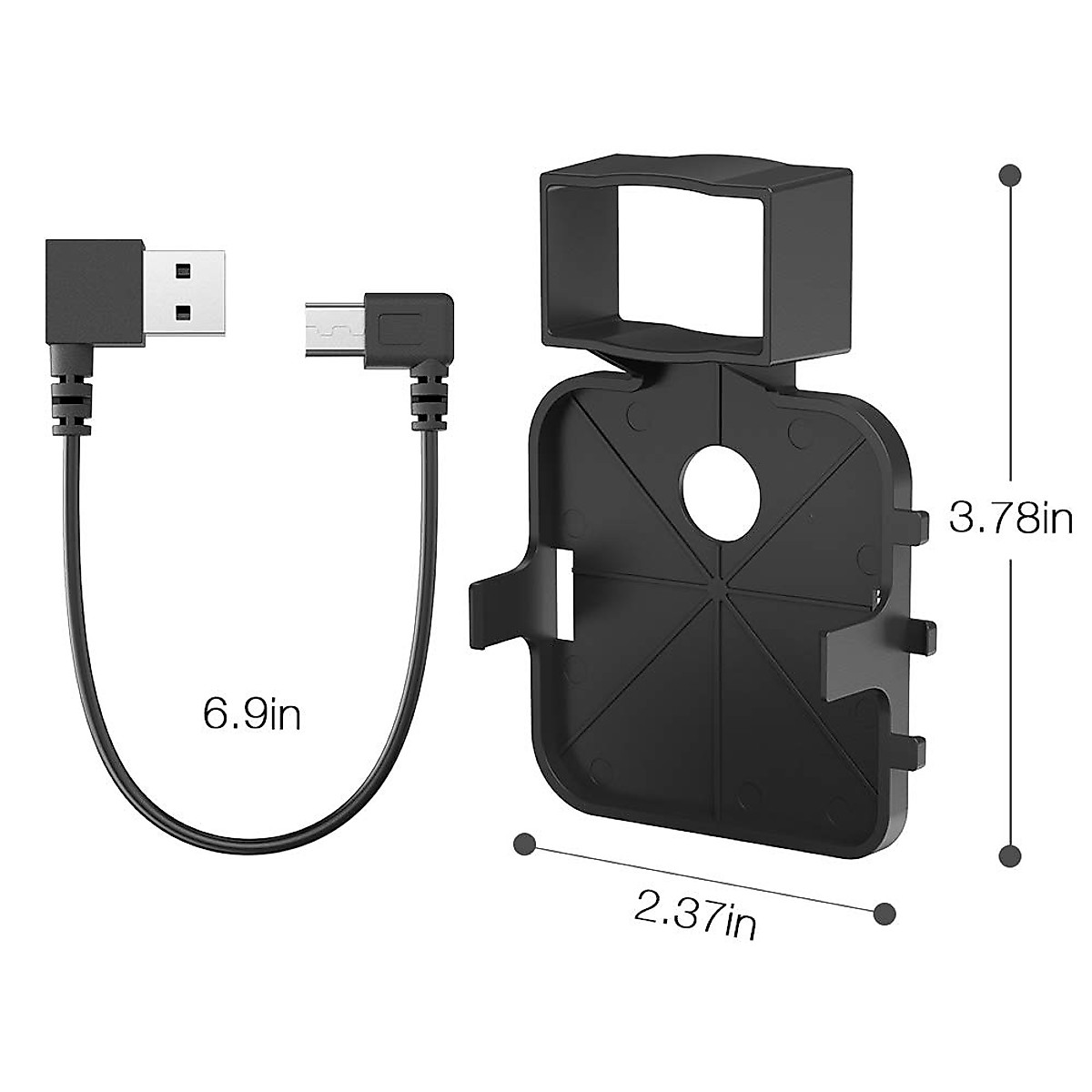 HOLACA Outlet Wall Mount Stand for Blink Sync Module 2,Sync Module,Bracket Holder for Blink Outdoor Blink Indoor Blink XT2 and Blink Mini Camera with Easy Mount and No Messy Wires or Screws (Black)