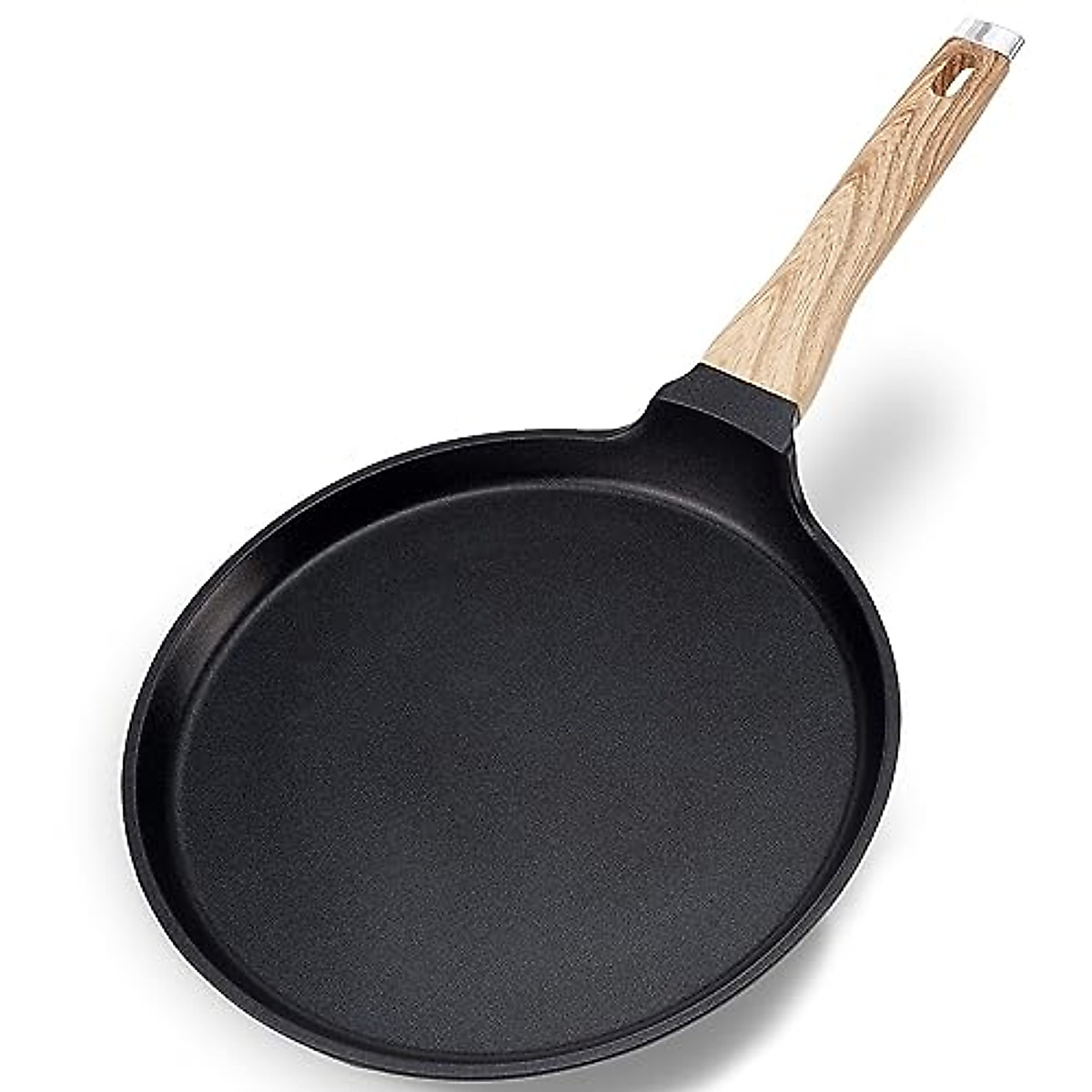 Sakuchi 11 Inch Induction Crepe Pan, Nonstick Dosa Pan for Stove Tops, Tortilla Pan for Glass Cooktop, Tawa Pan for Roti, Compatible with All Stovetops (Gas, Electric & Induction), PFOA Free