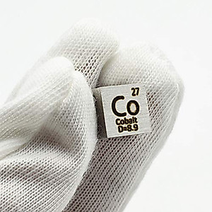 Pure Metal Cobalt 10mm Density Co Cube for Element Collections Lab Experiment Material Hobbies Simple Substance Block Display DIY