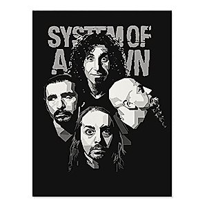 Poster Art Painting, System Merch Of A Down Canvas Print for Living Room, Bedroom, Dorm, Home, Office Wall Decoration 12 x 18 Inch