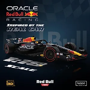 LUPPA Formula 1 RB Model Kit - 1:18 Scale Racing F1 RB19 Model Inspired by Checo Pérez & Max Verstappen Building kit, Collectible diecast, 140 Pieces