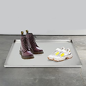 Confote 23.6"x17.6" Stainless Steel Replacement Tray for Dog Crate, Chew-Proof and Crack-Proof