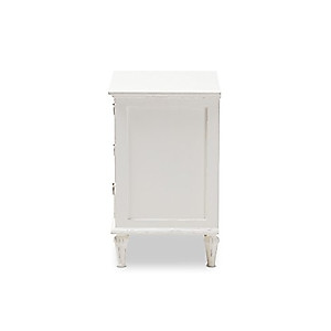 Baxton Studio 3-Drawer, White Wash
