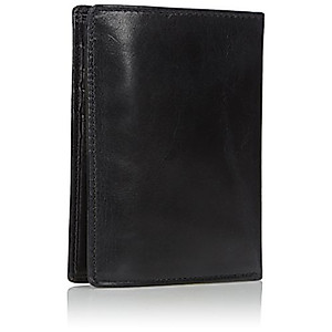 Fossil Men's Ryan Leather RFID-Blocking Large Capacity International Combination Bifold Wallet, Black, (Model: ML3734001)