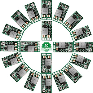 Weewooday 20 Pieces 5V Regulator Module Mini Voltage Reducer Adjustable DC 4.5-24V 12V 24V to 5V 3A Volt Buck Converter Reduced Voltage Regulator Power Supply Transformer Module