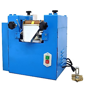 EQCOTWEA Laboratory Grinder Electric Three Roll Grinding Milling Machine 750W Ink Paint Pigments Miller Lab Application with Chilled Alloy Casting Rollers