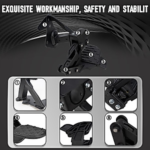 WEILEITE Rear Bedstep Retractable Bumper Truck Tailgate Step Fit for Dodge Ram 1500 DT (New Body Style) 2019 2020 2021 2022 2023 2024 Replaces 82215289AG 82215289AH 82215289 82215289AB 82215289AC