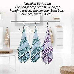 STARVAST 20 Pcs Laundry Hooks Boot Hanger Hold Clips, Portable Stainless Steel Boot Hangers Hanging Clothes Pins for Closet Travel Home