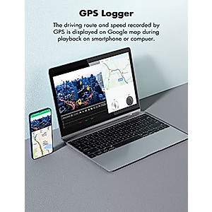 Heaboli 4K Dual Dash Cam Front and Rear, Wi-Fi GPS, Dash Camera for Cars with 3 Inches IPS Touch Screen, Car Camera Driving Recorder with Night Vision, Parking Mode