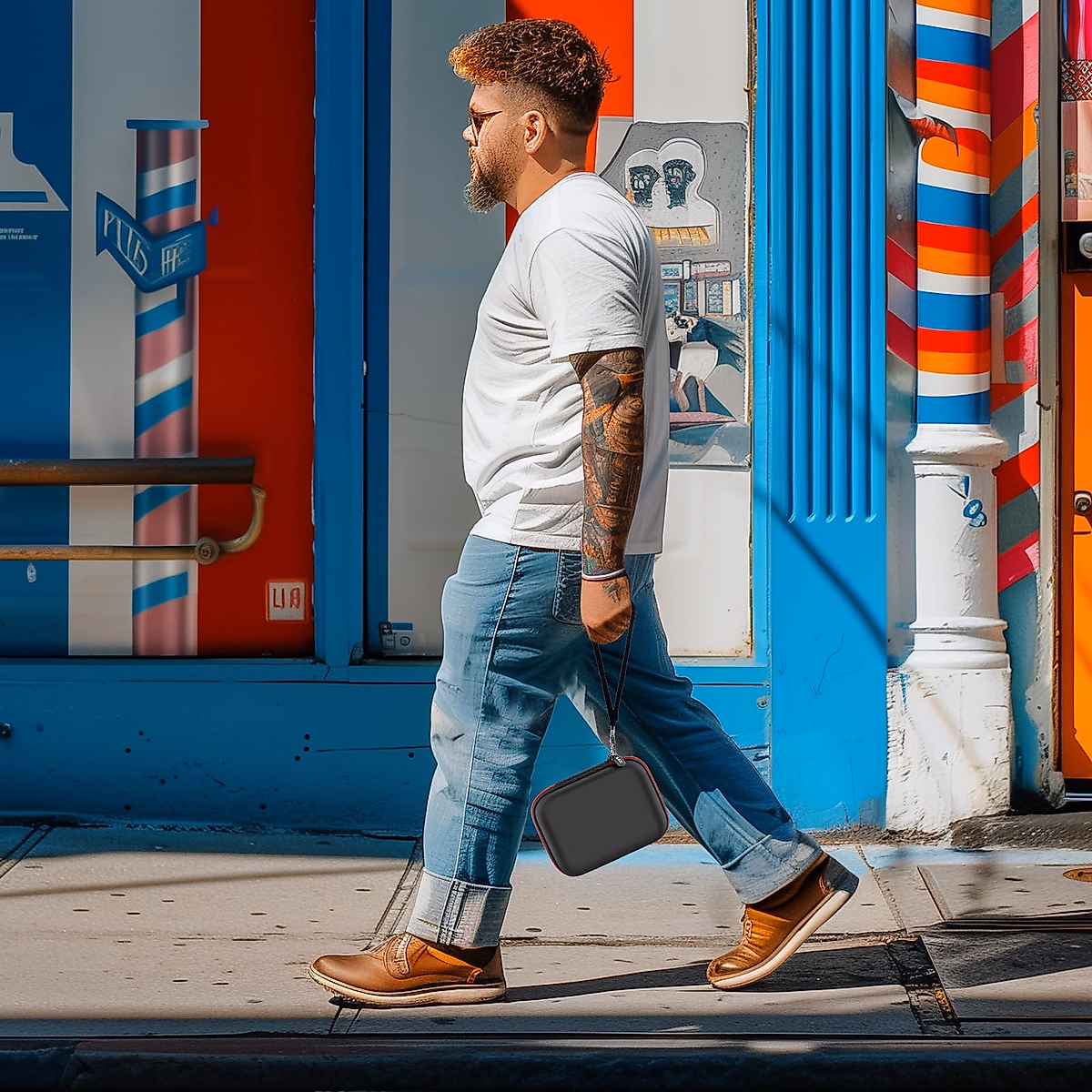 Case for Wahl Professional Peanut Classic Clipper/Trimmer #8685, 8655-200, 8081, 8035 and Attachment Clippers Comb Blade Accessories- Black