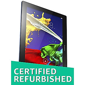 Lenovo TAB2 A10 - 10.1in Tablet (ARM Cortex A53 Quad-Core, FHD IPS, 2GB SDRAM, 16GB SSD, Android 4.4 KitKat) ZA000001US (Renewed)