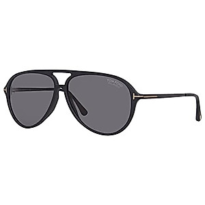 Sunglasses Tom Ford FT 0909 Samson 02D Matte Black/Polarized Smoke Lenses