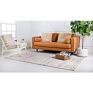 Unique Loom Portland Collection Area Rug - Astoria (9' x 12' Rectangle, Beige/ Gray)