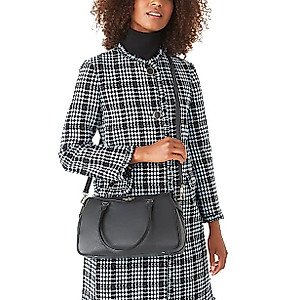 Kate Spade New York Pebbled Leather Mimi Satchel (Black)