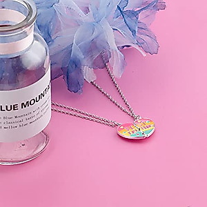 Angel's Draw Home Best Friend Necklace Gifts Magnetic Matching BFF Necklace for 2 Girls Friendship Gift for Sister Friends Birthday Gifts (Best Friend)