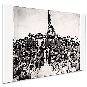 History Prints Teddy Roosevelt & the Rough Riders - Spanish-American War Poster - 16 x 24 inches