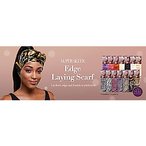 Red by Kiss Edge Laying Scarf Wrap for Hair Edge Silky Satin Scarf 4 PACK