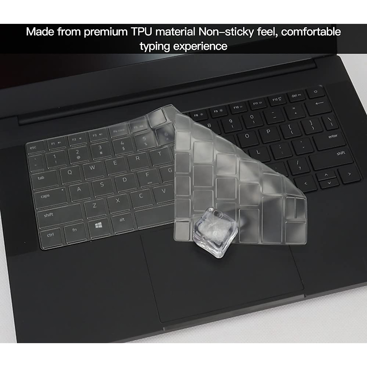 TPU Keyboard Cover Skin for 14" Razer Blade 14 Gaming Laptop 2022 2021, Razer Book 13 13.4" & Razer Blade Stealth 13 Ultrabook Gaming Laptop, Razer Blade 14 13 Keyboard Cover Protector -TPU