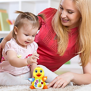 Stone and Clark Dancing Easter Duck w/Lights and Music – Toddler Learning & Crawling Baby Toys – Baby Musical and Light up Toys for 1 Year Old Boy & Girl