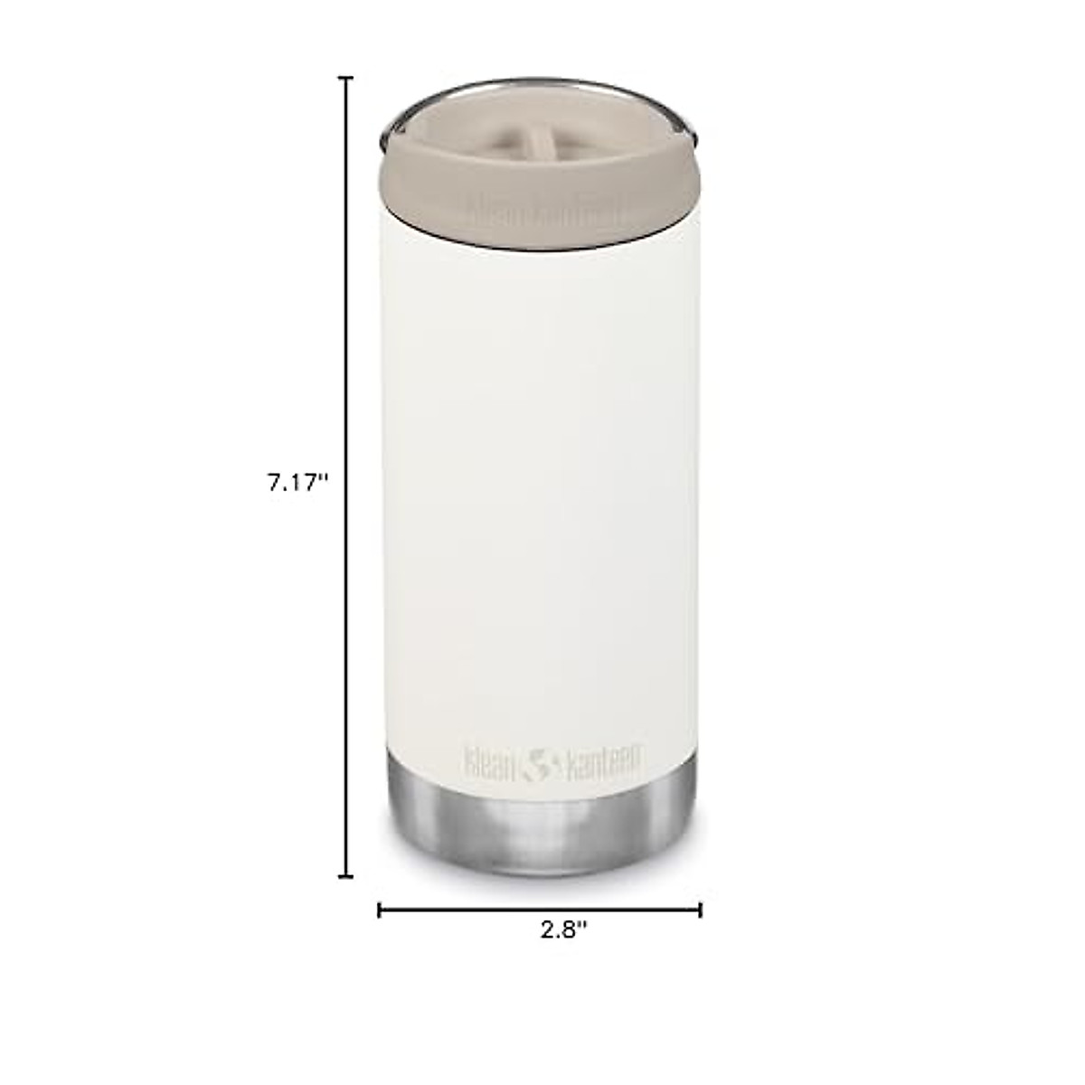 Klean Kanteen 12oz TKWide Insulated Water Bottle with Twist Cap - Tofu