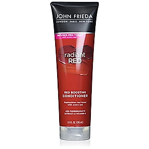 John Frieda Radiant Red Red Hair Conditioner, Daily Deep Conditioner, with Pomegranate and Vitamin E, Helps Replenish Red Hair Tones, 8.3 Ounce (2 Pack)