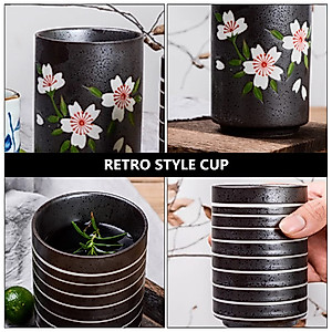 Hemoton 2pcs Japanese Tea Cup Ceramic Tea Mug Hot Drinks Mug Ceramic Coffee Mug Toast Mug Porcelain Tea Cups Chinese Tea Cups Tradition China Tea Cup Tea Glasses Pottery Ceramics Classical