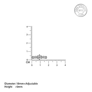 GIVA Women’s 925 Sterling Silver Ring, Adjustable Rings, Rings for Women and Girls, With Certificate of Authenticity and 925 Stamp (Cubic Zirconia Charm Ring)