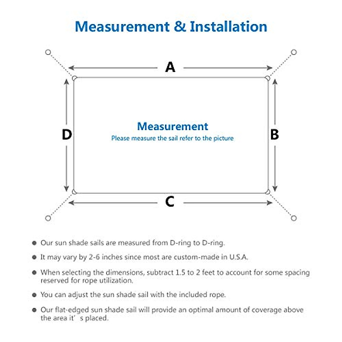 Eden's Decor Straight Flat-Edged Sun Shade Sail Rectangular 5' x 7' Brown UV-Blocking Outdoor Canopy Fabric Cloth Awning for Pergola Patio Garden Backyard Custom Size