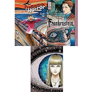 Junji Ito Story Deluxe Edition Hardcover Collection 3 books set: Frankenstein, Venus in the Blind Spot, Fragments of Horror