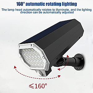 FASJ Solar Wall Lamp, ABS Smart Solar Lawn Light for Home for Decoration for Courtyard Garden for Lighting