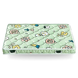 Mini Crib Mattress Topper - Suitable for [Crib Mini Crib] 38 x 24 x 4 inches - Non-Toxic, Quiet, Soft, Odor Free Foam - Printed Cartoon Pattern | Suitable for Most Portable Mini Cribs