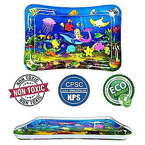 SUNSHINE-MALL Inflatable Tummy Premium Water mat Baby and Toddlers is The Perfect Fun time Play Activity Center Your Baby's Stimulation Growth (70 x 50 cm)
