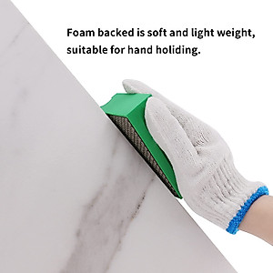 BSRTTOOL 4PCS Diamond Hand Polishing Pads Sanding Blocks Foam Backing for Tile Stone Marble Concrete Ceramics Granite Glass Wet Dry (4PCS)