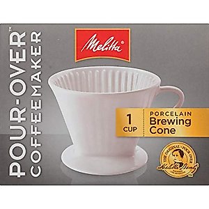 Melitta Porcelain #2 Cone Brewer, White