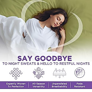 CharlottelyHues Luxury 100% Egyptian Cotton Bed Sheets - 1000 Thread Count 4-Piece King Sheets Set, Long Staple Cotton Bedding Sheets, Sateen Weave, Hotel Sheets, Fits Upto 18" Mattress - Sage