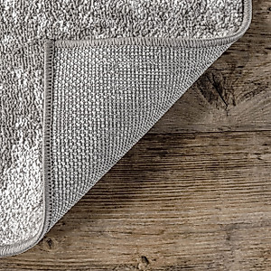 nuLOOM Jade Faded Abstract Area Rug, 5x8, Light Grey