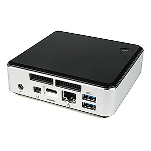 Intel NUC D34010WYK, Mini HDMI, Mini DisplayPort, USB 3.0, 4th Gen Intel Core i3-4010U, Consumer Infrared sensor, Black/white