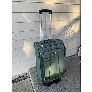 Mount Plus A6 Folding Luggage Cart and Dolly | 77 Lb Capacity | Portable Lightweight Luggage Trolley Cart with Telescoping Handle and 4 Rubber Wheels | Steel Frame
