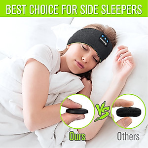 WIRIST Sleep Headphones for Side Sleepers, Bluetooth Sleep Headphones for Sleepers, Wireless Sleep Headphones with Built in Speakers Perfect for Sleeping, Yoga, Workout, Running, Gym, Insomnia