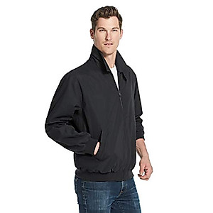 Weatherproof Garment Co. Men's Microfiber Classic Golf Jacket, Black, Medium