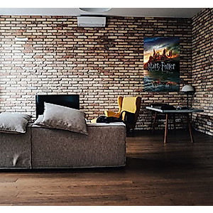 Harry Potter and the Deathly Hallows - Movie Poster (Advance Style - Hogwarts On Fire) (Size: 24 inches x 36 inches)