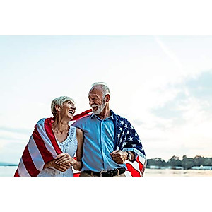 American Flag 4x6 ft: Longest Lasting US Flag, Made From Nylon, Embroidered Stars, Sewn Stripes, Brass Grommets, UV Protection Perfect for Outdoors! USA Flag