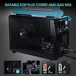 DURATECH 140Amp MIG Welder, 120V Flux Core Welder MIG/Lift TIG/Stick 3-in-1Welding Kit with Cold Wire Feed, Welding Gun and 15A to 20A Plug Adapter, Portable Smart Welding Machine IGBT Inverter Welder