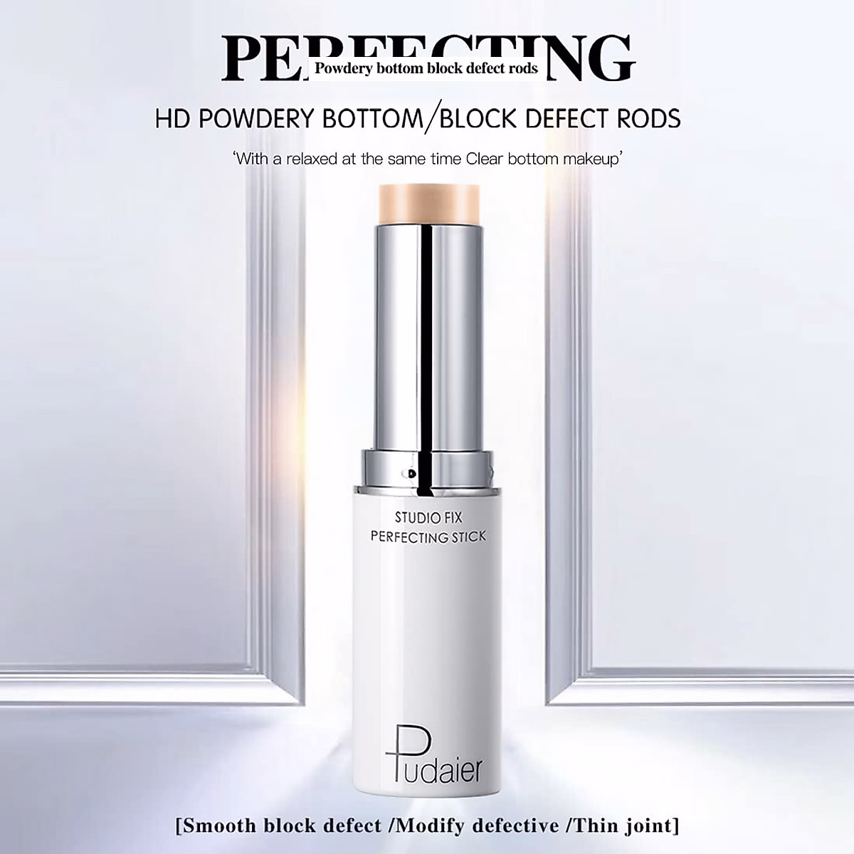 Studio Fix Perfecting Matte Foundation Stick Makeup, Full Coverage Foundation Stick for Flawless Finish, Waterproof & Sweat-proof, Long-lasting Foundation, 07, 0.28 Oz(Pack of 1)