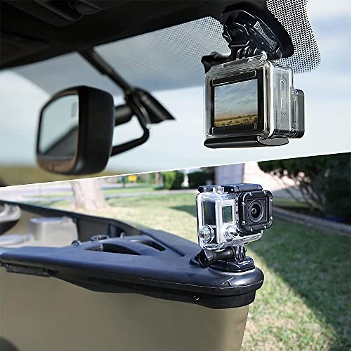 Wealpe Adhesive Mounts Helmet Flat Curved Mounts with 3M Sticky Pads Tape Compatible with GoPro Hero 11, 10, 9, 8, 7, Max, Fusion, 6, 5, 4, Session, 3+, 3, 2, 1 Cameras