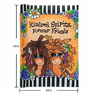 Blue Mountain Arts Mini Book (Kindred Spirits, Forever Friends)—Birthday Gift, Encouragement Gift, Women Friendship Gift, or Gift for Her by Suzy Toronto, 4 x 3 inches