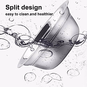 Raised Cat Bowl Pet Bowl,Stainless Steel Elevated Small Dog Bowls,15°Tilted Whisker Reliefs Fatigue Free Stress Anti Vomiting Cat Food Water Bowls,Non Slip Cat Feeding Bowls（Double Bowl）