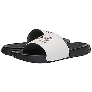 Under Armour Men's Ansa Graphic Logo, Black (001)/White, 9 M US